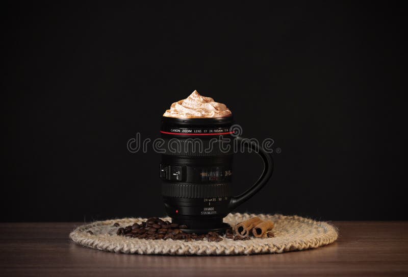 Canon Coffee Frappuccino stock photo. Image of dark - 215982514