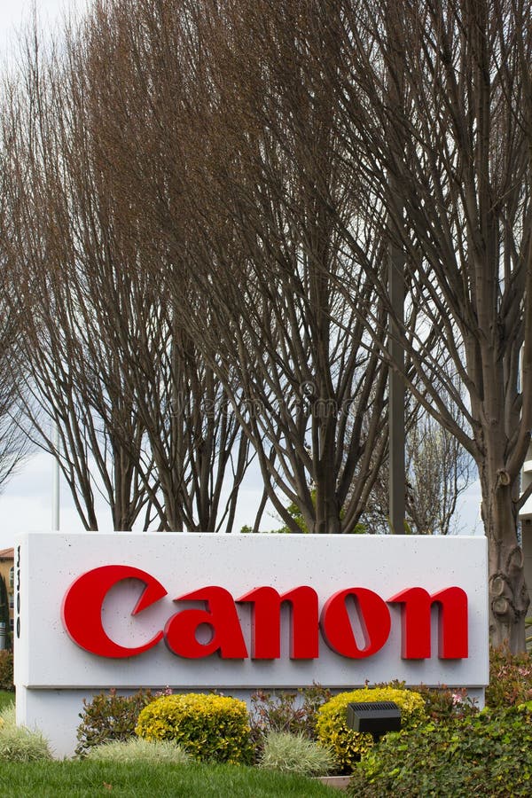 Canon Corporate Headquarters Sign Editorial Photo - Image of ...