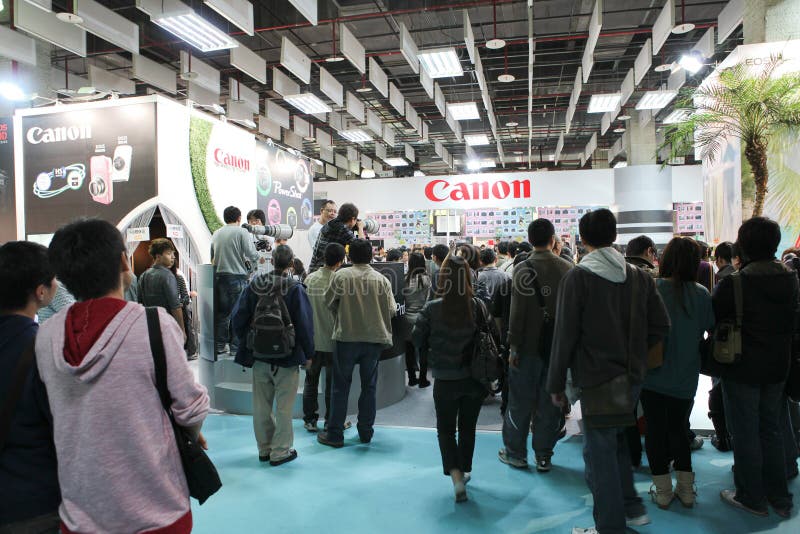 Canon Digital Camera at the Exhibition Editorial Photography - Image of ...