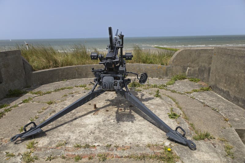 A Canon Guarding the Coastline Stock Image - Image of aviation, vehicle ...