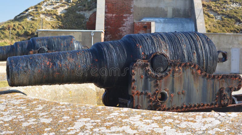 Rusty canon stock photo. Image of cloud, hill, canon - 20891944