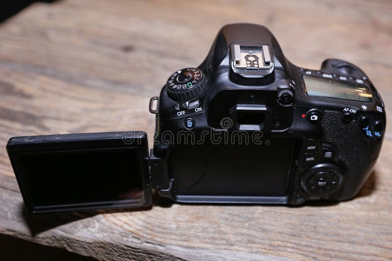 Canon SLR for Video stock image. Image of canon, flip - 144355241