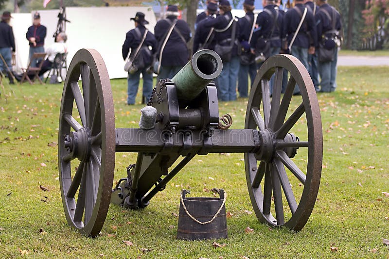 Union Soldiers--Civil War Reenactment Stock Image - Image of states ...