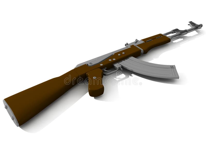 Canons Automatiques De Kalachnikov Illustration Stock - Illustration du ...