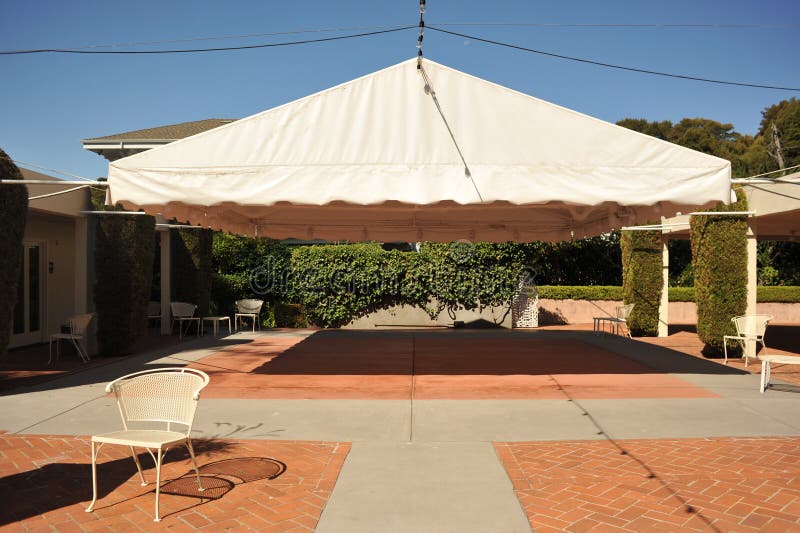Canopy Covers an Open Area for Events Stock Photo - Image of horizontal ...
