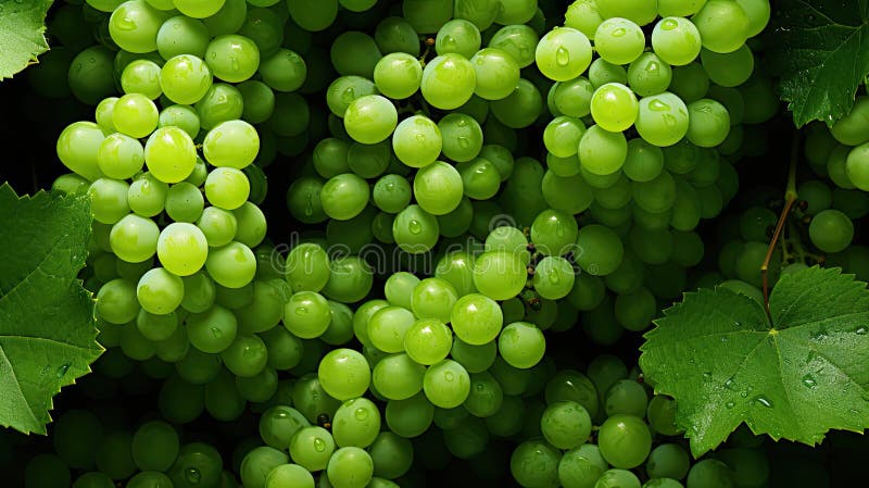 Canopy Green Grape Background Stock Photo - Image of fresh, ground ...