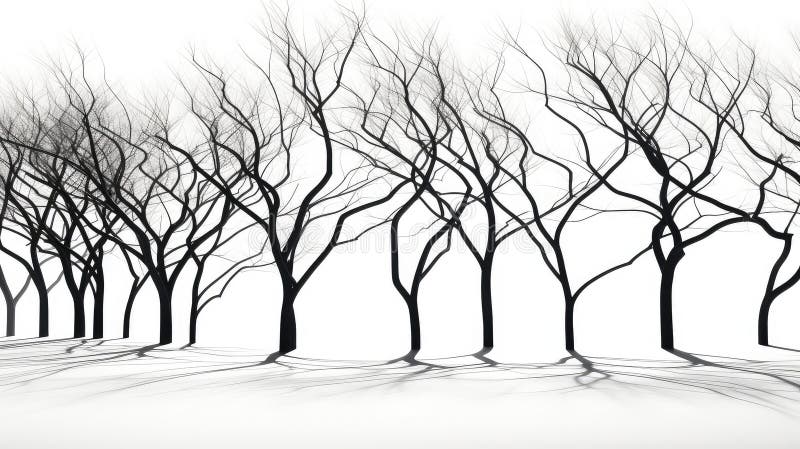 Canopy line tree stock illustration. Illustration of ecosystem - 372773400