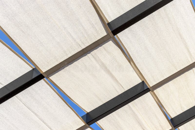 The Steecanopy Membrane System Cover, Formed a Geometric Patternp ...