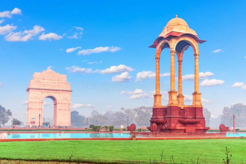The Canopy Near the India Gate, New Delhi, India Stock Photo - Image of ...