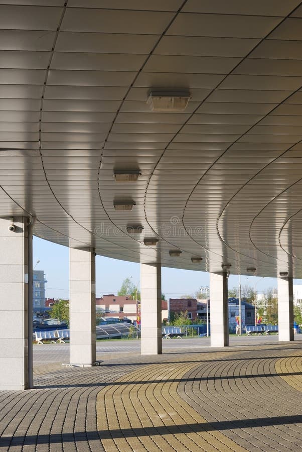 Canopy with stone columns stock photo. Image of zone - 25697716
