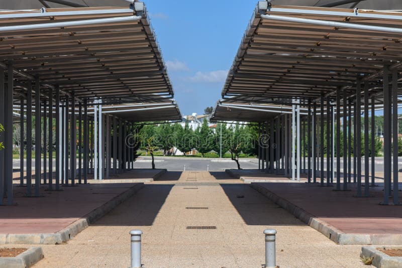 Unique Architectural Perspective of a Modern Open Space Under the ...