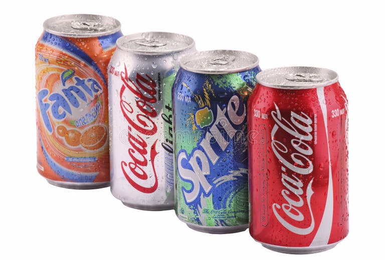 Cans with beverages editorial photography. Image of soda - 19127167