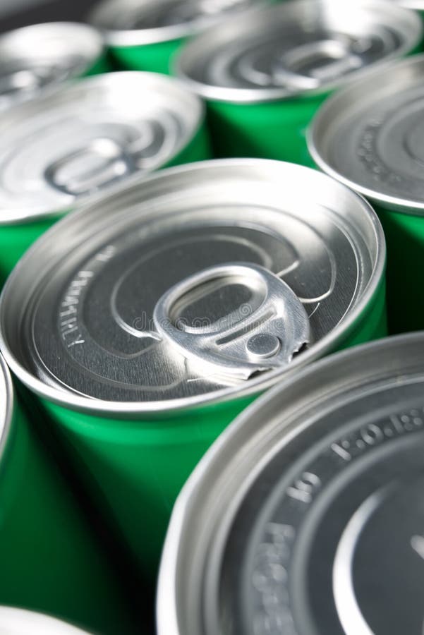 Cans close up stock image. Image of aluminium, container - 150577793
