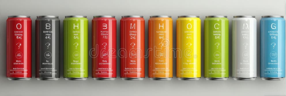Caffeine Content Ranking of Beverage Cans Displayed with Clear Visuals ...