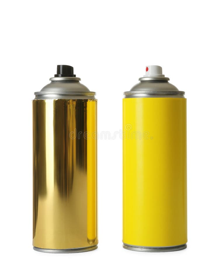 Cans of Different Spray Paints Stock Image - Image of rebel, decorator ...