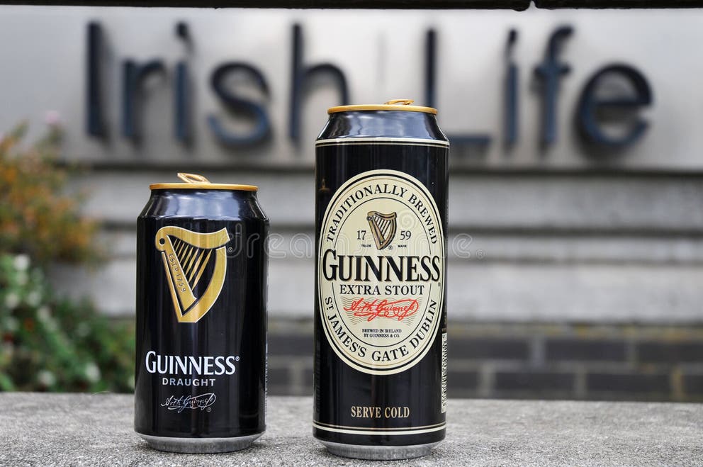 Cans of Guinness editorial photo. Image of gate, dark - 25859911