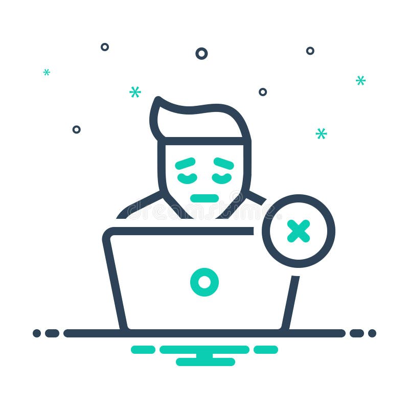 Mix Icon for Cant, Authentication and Laptop Stock Vector ...