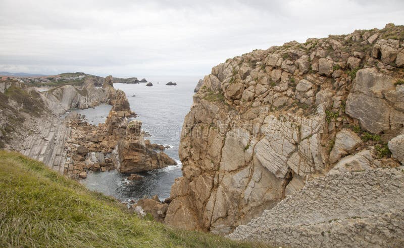 Cantabria, Costa Quebrada stock photo. Image of formations - 100050528