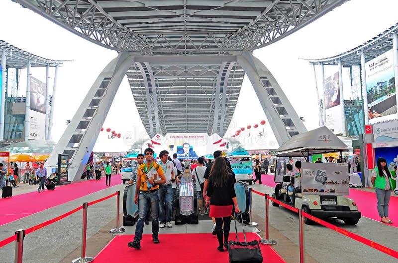 Canton fair pazhou complex editorial stock image. Image of elegant ...