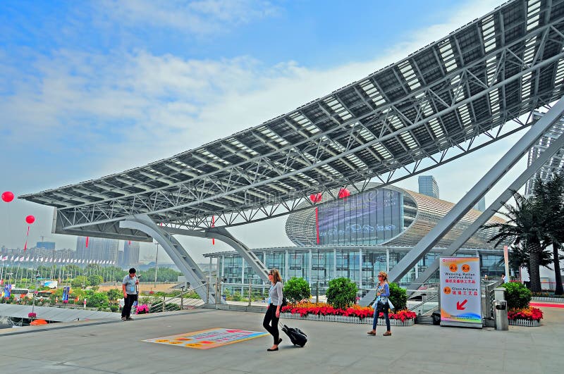 Canton Fair Pazhou Complex, China Editorial Photography - Image of ...