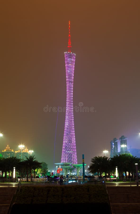 The Canton Tower editorial image. Image of trees, building - 24243490