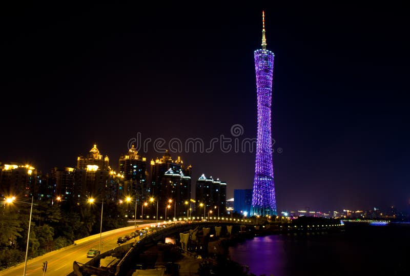 Canton tower editorial photography. Image of landmarks - 45879047