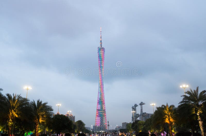 Canton Tower Bubble Tram, Guangzhou Editorial Stock Image - Image of ...