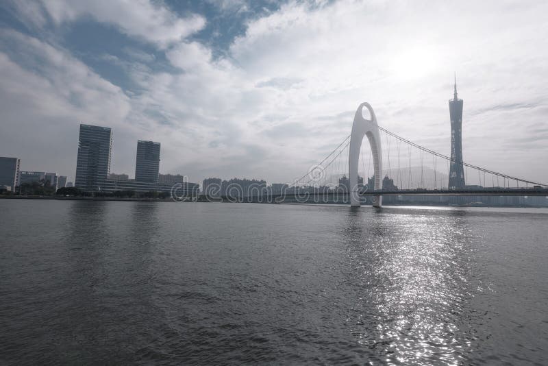 Canton Tower Under Construction Stock Photo - Image of landmarks ...