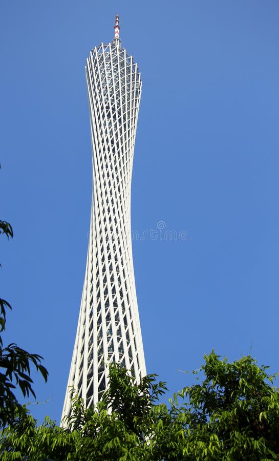 Canton Tower Under Construction Stock Photo - Image of landmarks ...