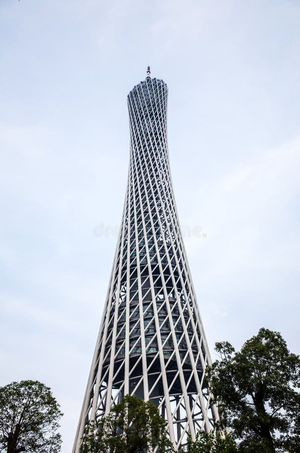 Canton Tower Under Construction Stock Photo - Image of landmarks ...