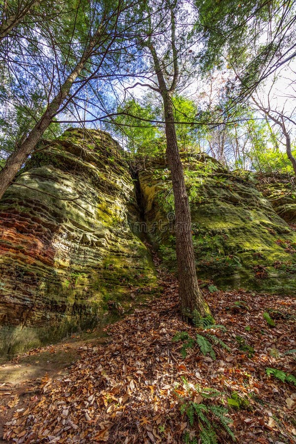 Cantwell Cliffs, Hocking Hills State Park, Ohio Stock Image - Image of ...