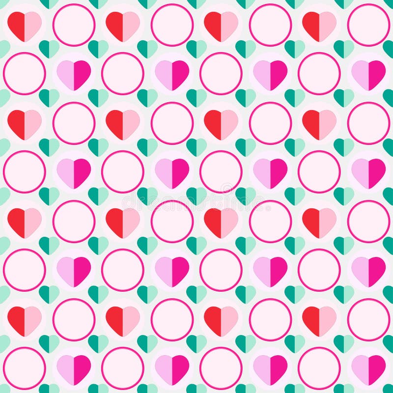 The Infinity Love Heart Wallpaper Stock Illustration - Illustration of ...