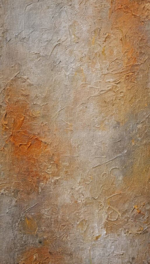 Canvas with an Abstract Image of Paint Drips in Warm Colors. Phone ...