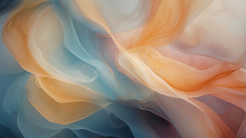 Canvas Blending Watercolor and Acrylic in Abstract Flow. Stock Photo ...