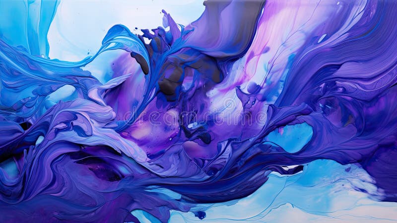 Canvas Blue and Purple Abstract Stock Illustration - Illustration of ...