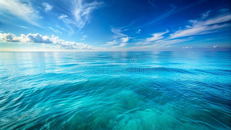 A Canvas of Cerulean Blue and Teal Capturing the Essence of a Tranquil ...