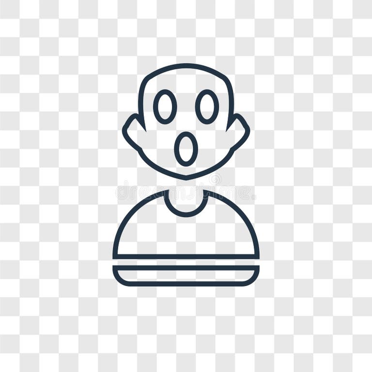 Canvas Concept Vector Linear Icon Isolated on Transparent Background ...