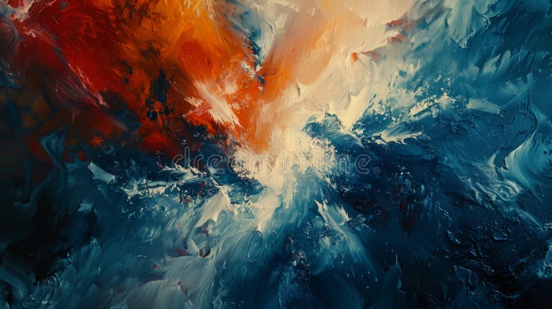 Canvas Depicting Human Emotions in a Chaotic Blend of Sharp and Soft ...