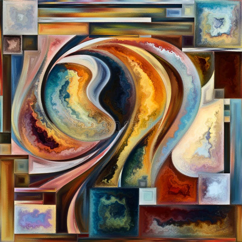 Canvas Division in Art stock illustration. Illustration of abstract ...