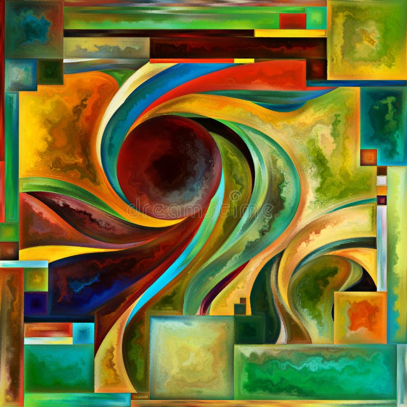 Canvas Division in Art stock illustration. Illustration of mural ...