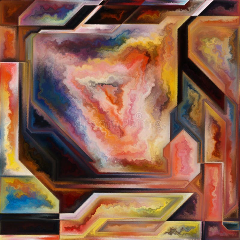 Canvas Division in Art stock illustration. Illustration of contemporary ...