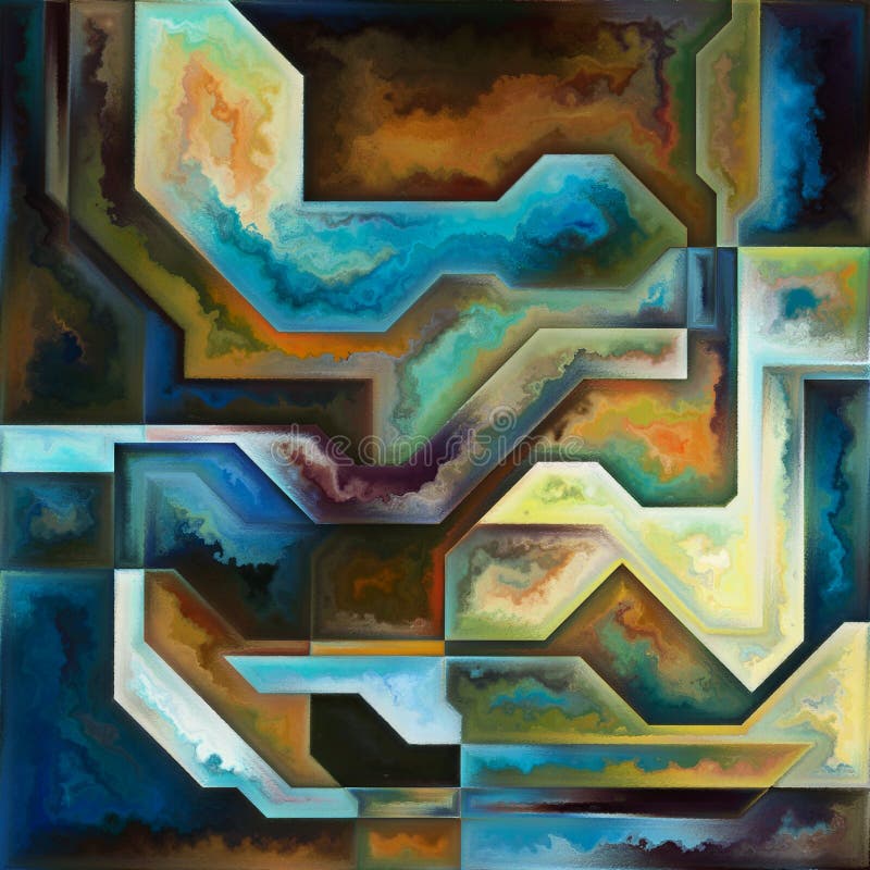 Canvas Division in Art stock illustration. Illustration of colorful ...