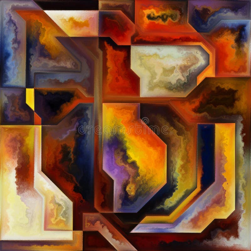 Canvas Division in Art stock illustration. Illustration of gradient ...