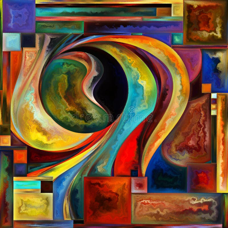 Canvas Division in Art stock illustration. Illustration of multicolored ...