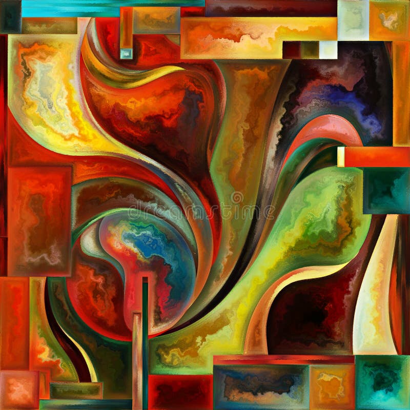 Canvas Division in Art stock illustration. Illustration of modern ...