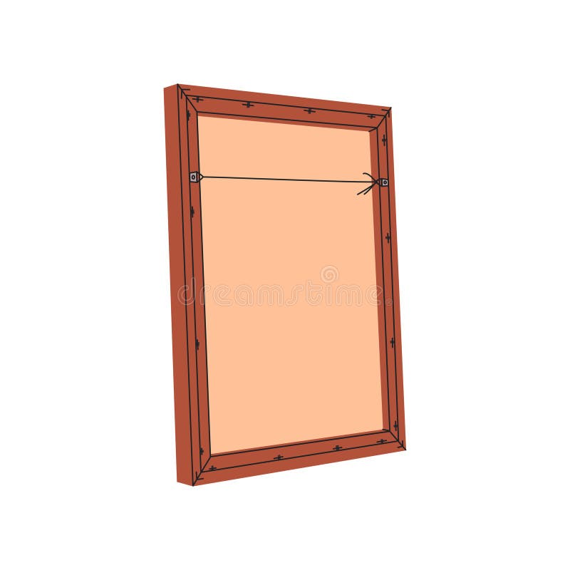 The Canvas is Framed from the Inside Out. Mounting for Wooden Frame ...