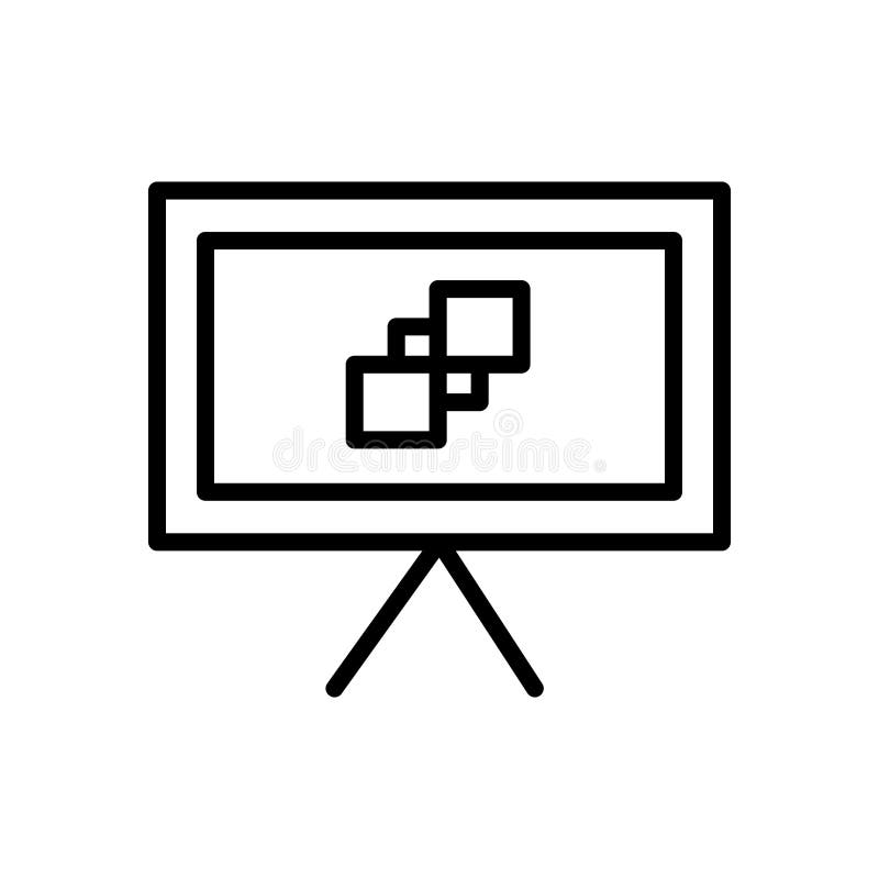 Canvas Icon Vector Isolated on White Background, Canvas Sign , Line and ...