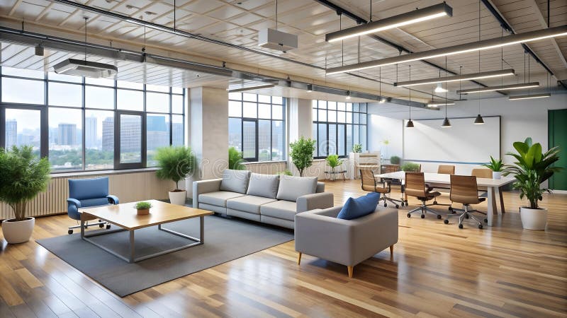 The Canvas of Innovation an Open Floor Plan Office with a Whiteboard ...