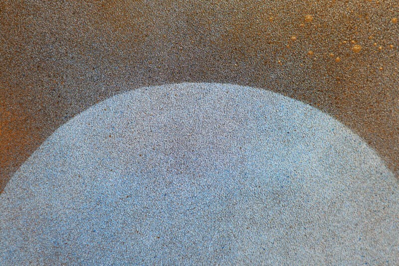 Canvas Partly Covered with Golden Spray Paint Stock Illustration ...