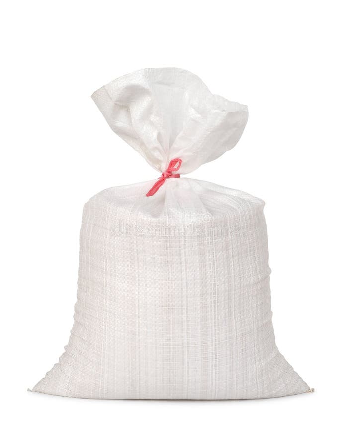 Canvas Sack with Full Fertilizer Stock Image - Image of white, canvas ...